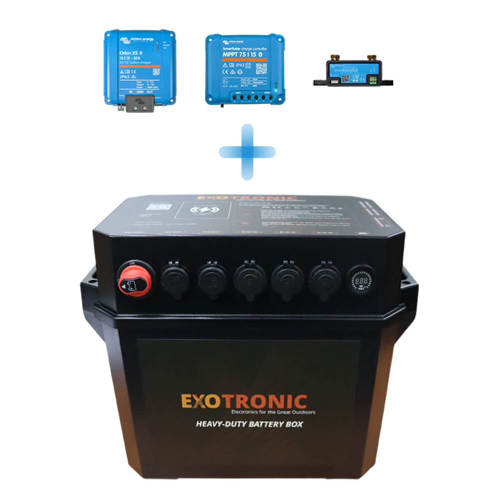 Exotronic Pre-wired Battery Box | Victron Orion XS + SmartSolar MPPT ...